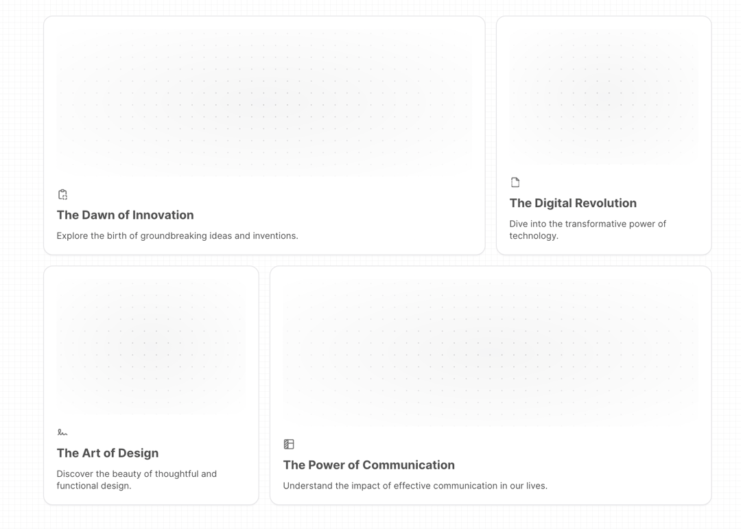 How to create a bento grid with Tailwind CSS, Next.js and Framer Motion
