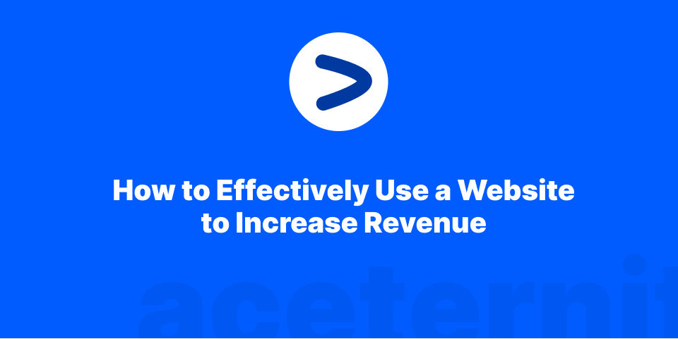 How to Effectively Use a Website to Increase Revenue